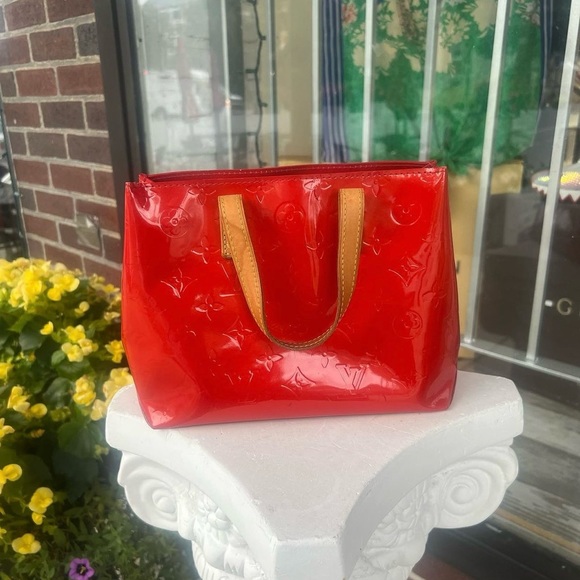 Bags | Louis Vuitton Small Red Bag | Poshmark